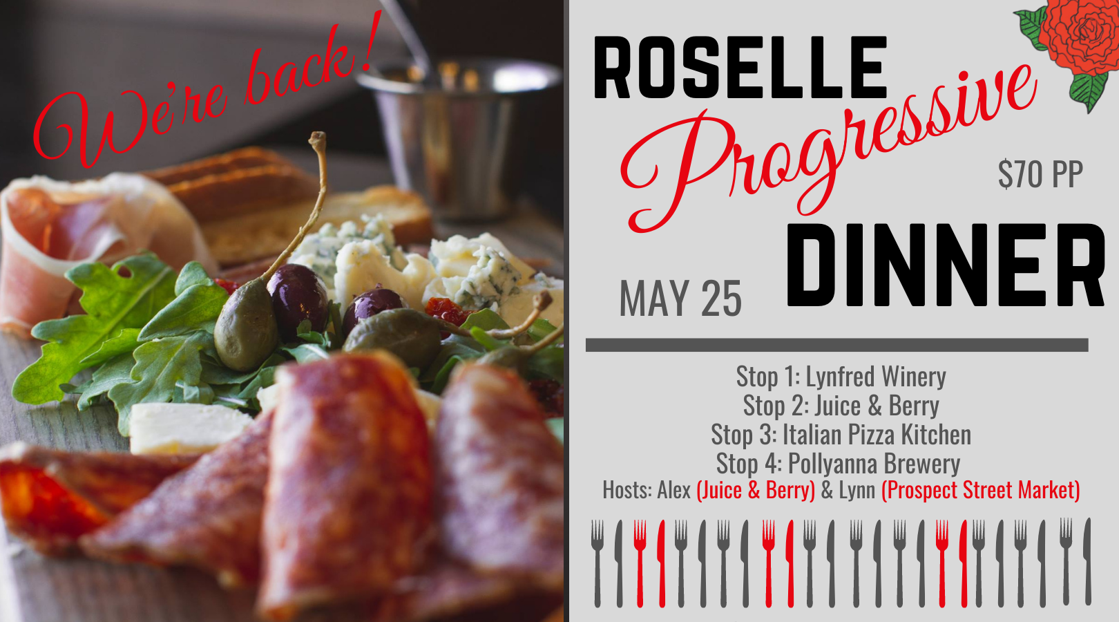 Roselle Progressive Dinner - Lynfred Winery
