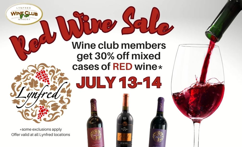 Red Wine Sale - Lynfred Winery