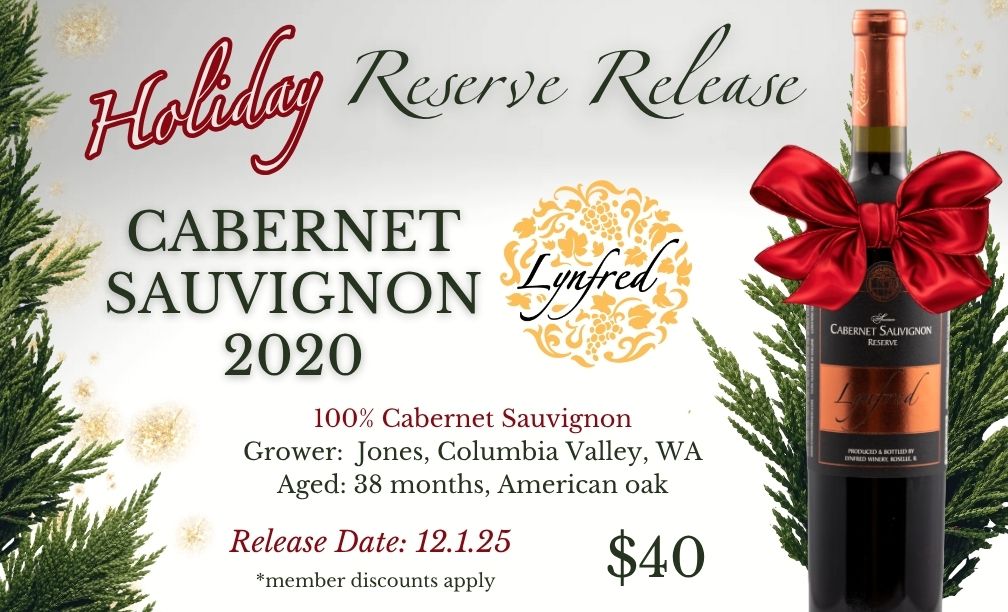 Holiday Reserve Release: Cabernet Sauvignon 2020 - Lynfred Winery